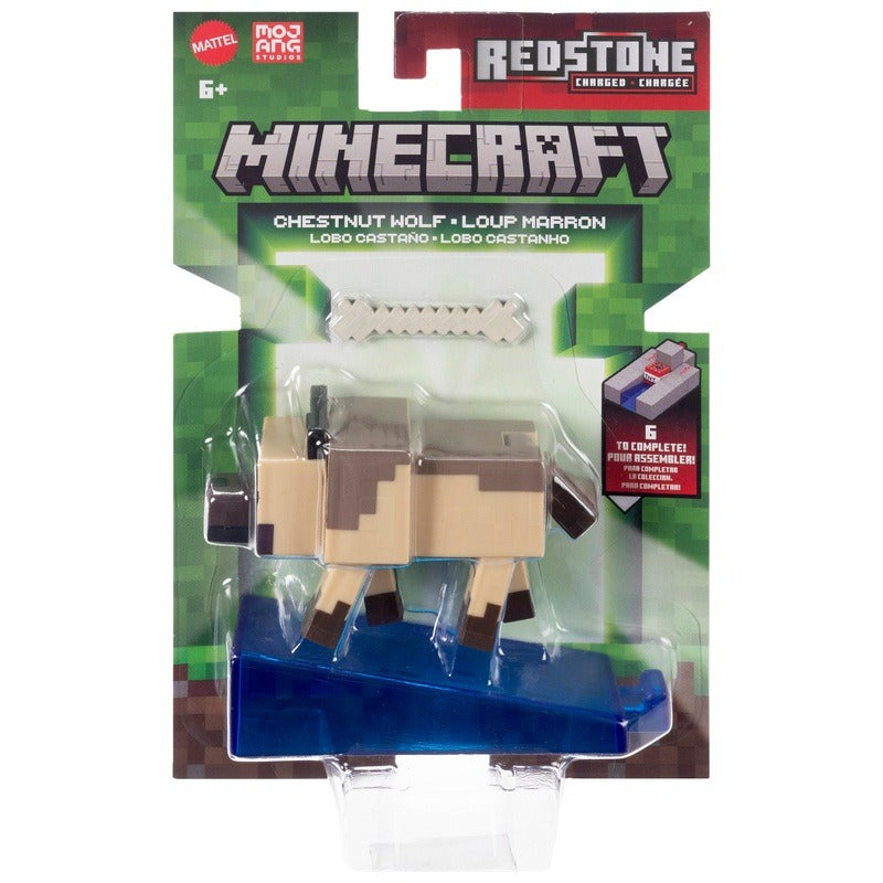 Minecraft - Redstone Charged - Chestnut Wolf – Toy Corner